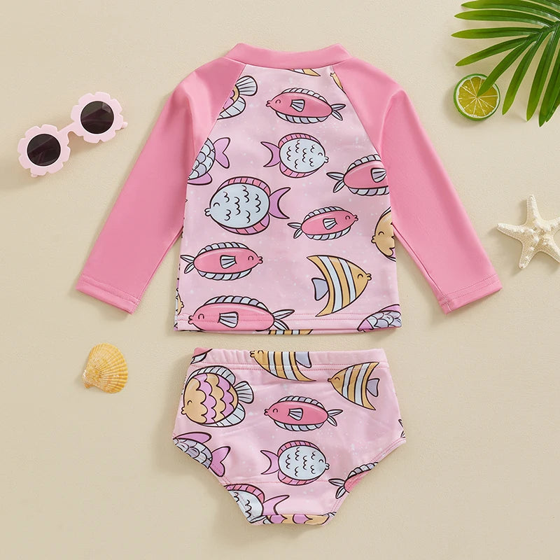 Pink Fish Swimsuit for Baby & Toddler Girls – Bitsy Bug Boutique