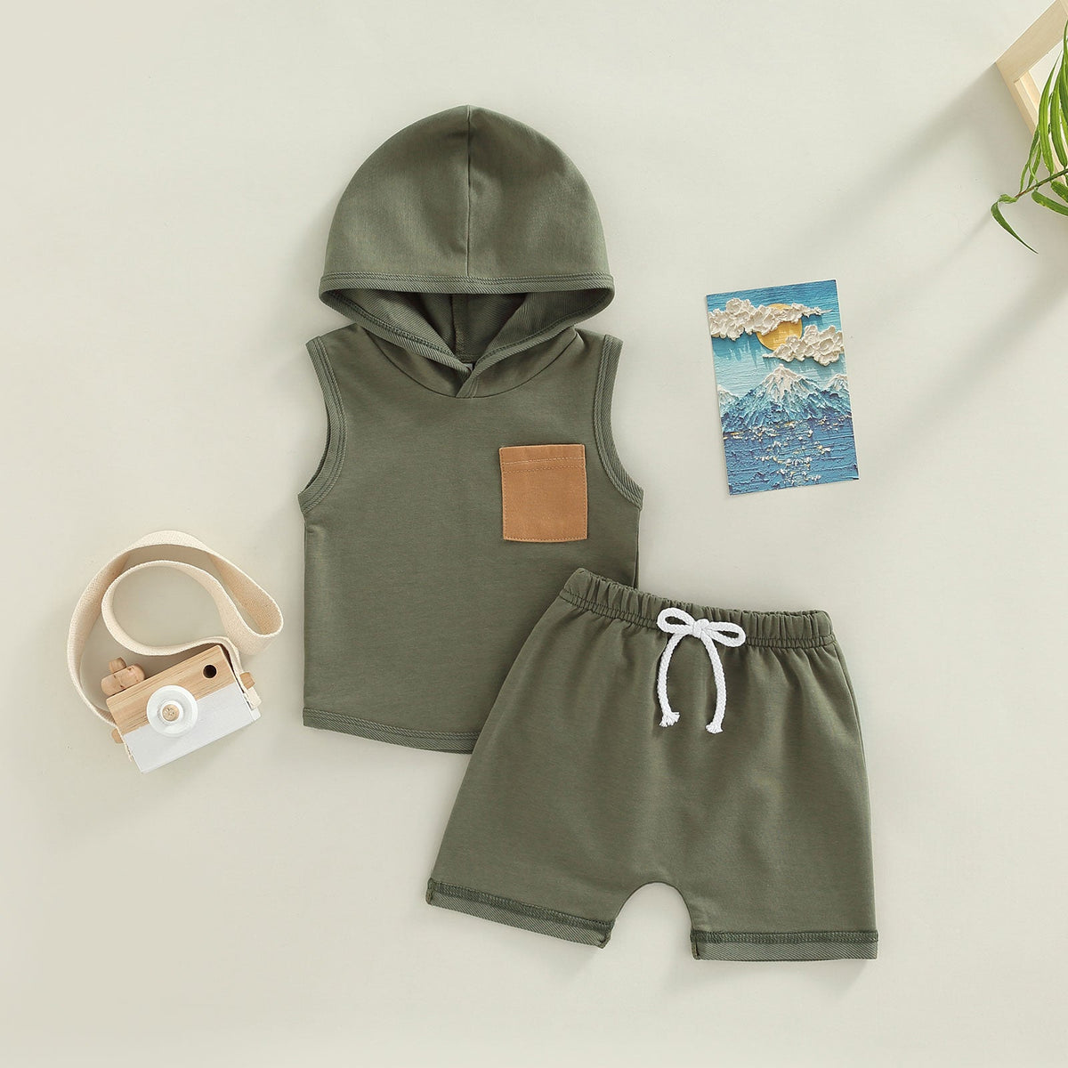 Sleeveless Seth Hoodie & Shorts for Baby & Toddler Boys – Bitsy Bug ...