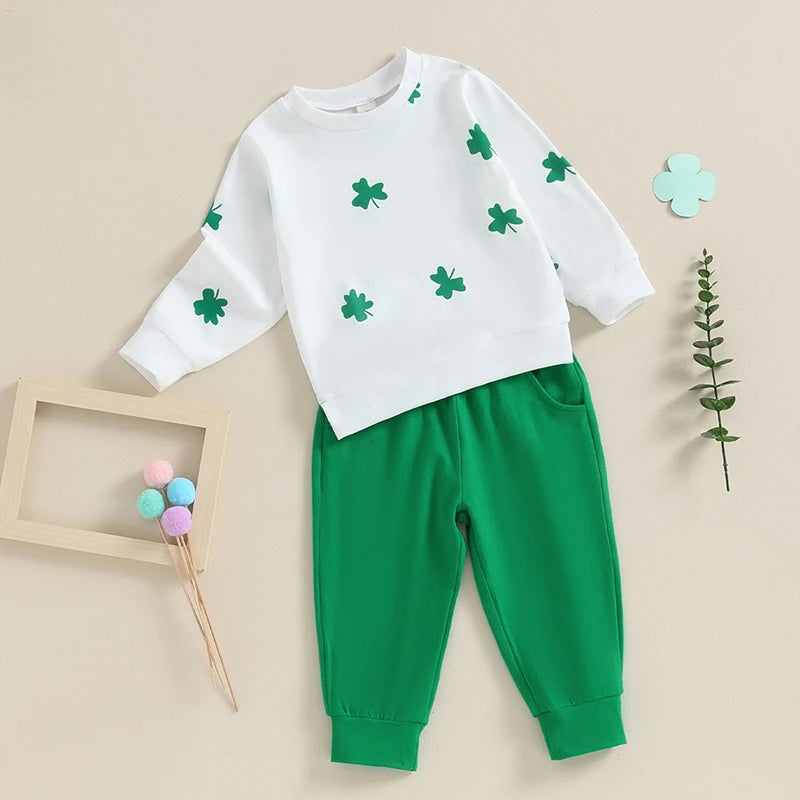 Pinch Proof Clover Outfit for Baby & Toddler Boys & Girls – Bitsy Bug ...