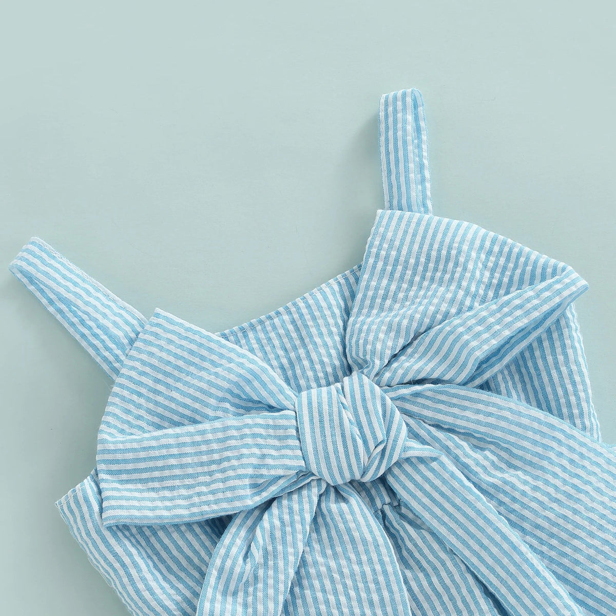 Baby Blue Pin Stripe Outfit – Bitsy Bug Boutique