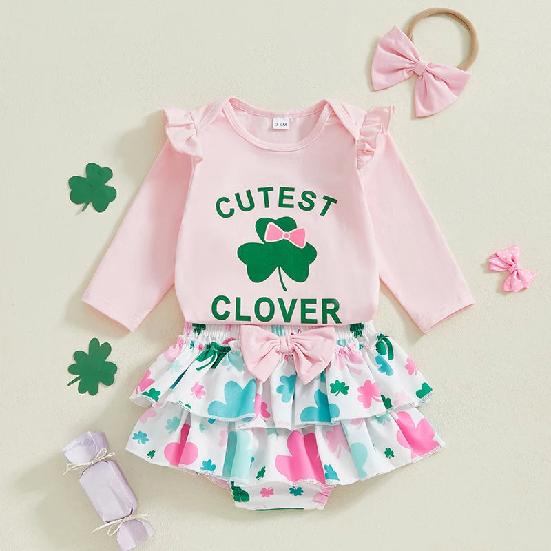 Cutest Clover Outfit & Headband for Baby & Toddler Girls – Bitsy Bug ...
