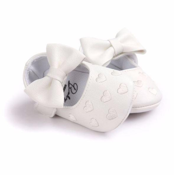 Love Heart Bow Shoes for Baby & Toddler Girls – Bitsy Bug Boutique