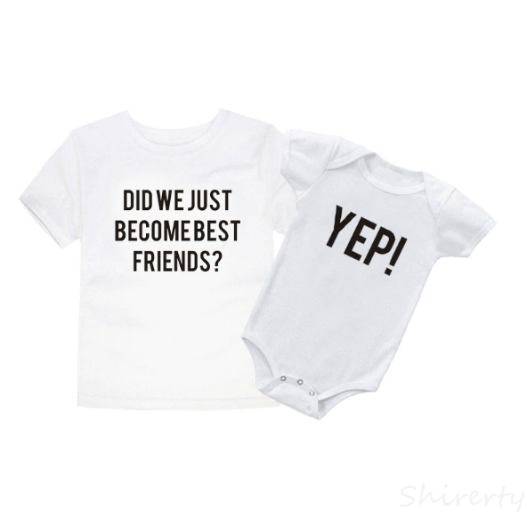 Best Friend Matching Onesie & T-Shirts for Baby & Toddler Boys & Girls ...