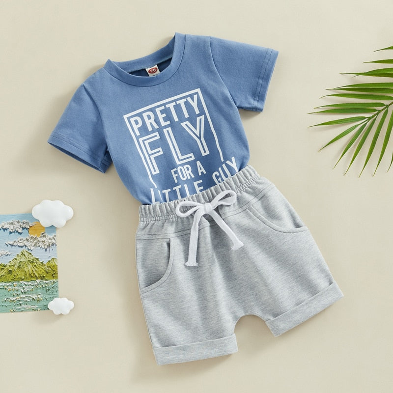 Pretty Fly For A Little Guy T-shirt Set for Baby & Toddler Boys – Bitsy ...