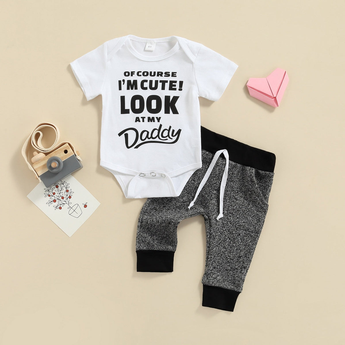 Of Course I'm Cute! Look at My Daddy Outfit for Baby Boys – Bitsy Bug ...